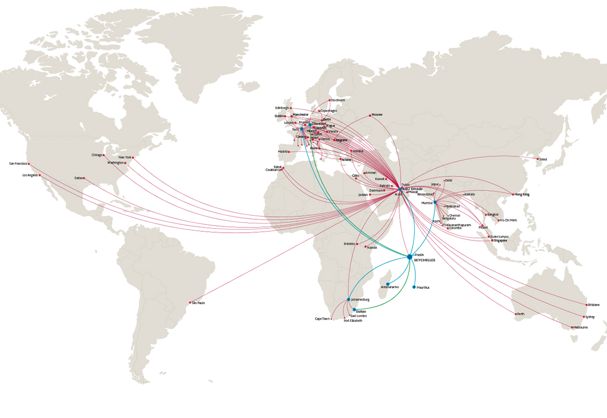 Streckennetz | Air Seychelles